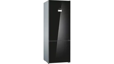 BOSCH Series 6 with freezer at bottom, glass door: KGN56LB41I | AC GHAR