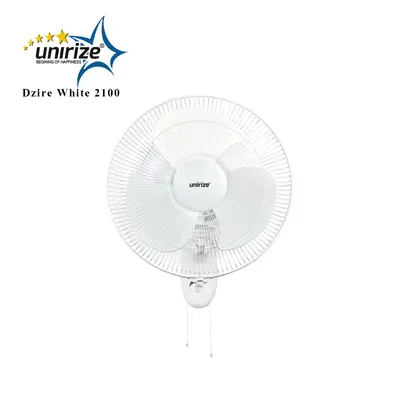 Unirize 2100 RPM DZIRE WALL FAN - Dzire White 2100 | AC GHAR
