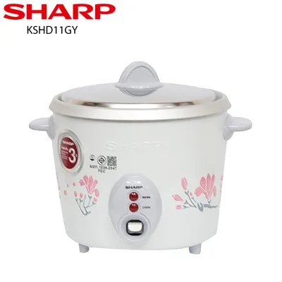 Sharp 1.1 L Electric Rice Cooker - KSHD11RD | AC GHAR