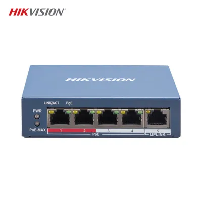 HIKVISION 4 PORT Smart Industrial POE Switch | AC GHAR