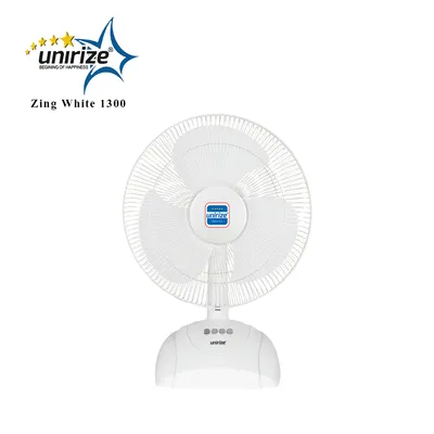 Unirize 1300 RPM ZING TABLE FAN - Zing White 1300 | AC GHAR