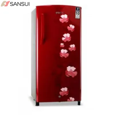 Sansui Refrigerator 170 Ltrs Single Door Burgundy Red Floral( SPC170RF ...
