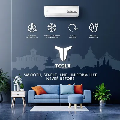 Tesla 1.5 Ton Wall Mount Split Air Conditioner | AC GHAR