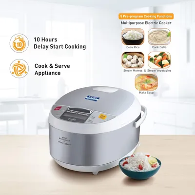 Kent 1.8 Liter Electric Rice & Steam Cooker 860W | AC GHAR