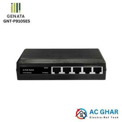 Genata 4+1 Port PoE 1 Uplink Switch - GNT-P9105ES | AC GHAR