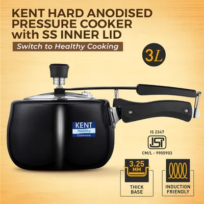 Kent 3 Liter HA Inner Lid Pressure Cooker | AC GHAR
