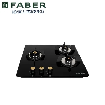 Faber HOB MAXUS HT603 CRS BR CI AI Gas Stove | AC GHAR
