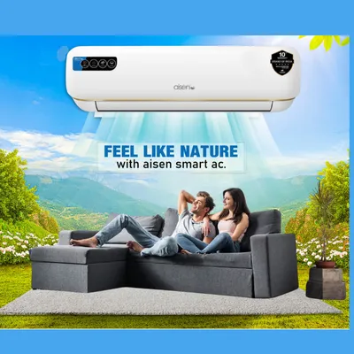 Aisen 1.5 Ton Non-Inverter Air Conditioner - ANACFS18KP14SH | AC GHAR