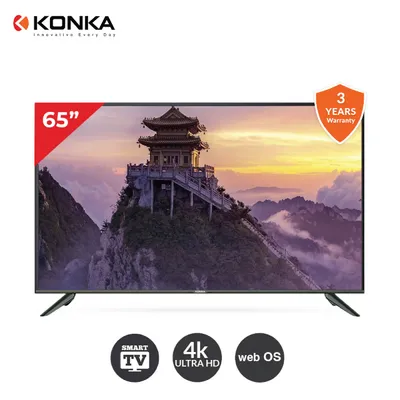 KONKA 65" Inch 4K WebOS Voice Assist Remote TV : UDL65NR672LN | AC GHAR