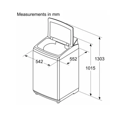 Bosch 8kg Top Loader Washing Machine-WOE802S7IN | AC GHAR