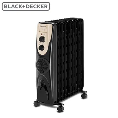 Black + Decker 9 Fin Oil Filled Radiator Heater - OR09FD-B5 | AC GHAR