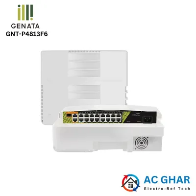 Genata 16+2+1 Port PoE Switch with Waterproof Junction Box - GNT ...