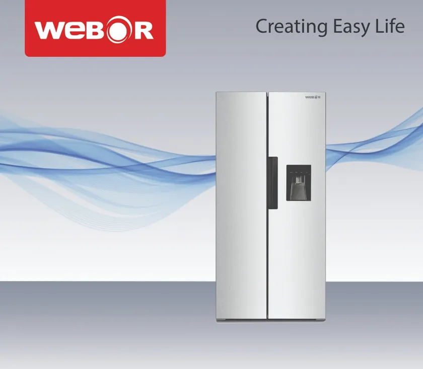 WEBOR 456Ltr Side by Side Refrigerator - BCD 456 | AC GHAR