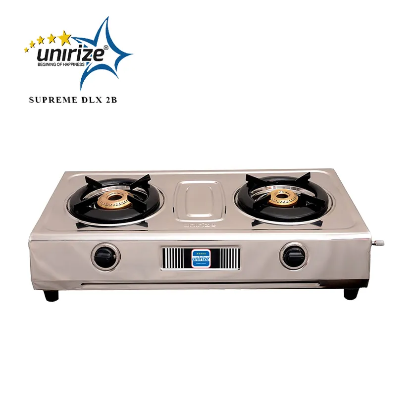 Unirize 2 Burner Gas Stove - SUPREME DLX 2B | AC GHAR