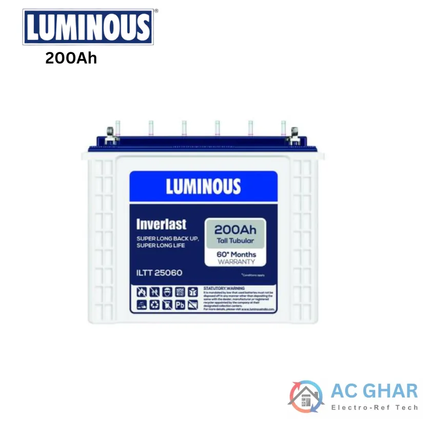 Luminous 200 AH Luminous Battery | AC GHAR