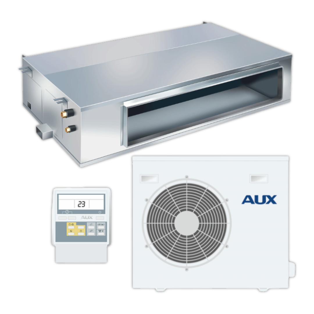 Aux 1.0 Ton Non-Inverter Ductable Air Conditioner - ALLD-H12/4R1F-R ...