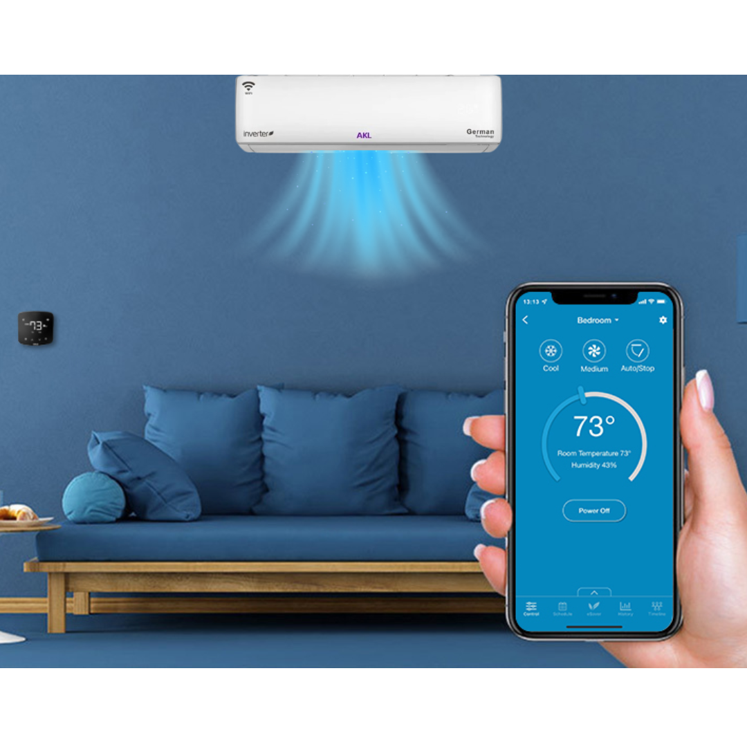 AKL 1.0 Ton Wall Split Inverter type with Wi-Fi Air Conditioner - KFR ...