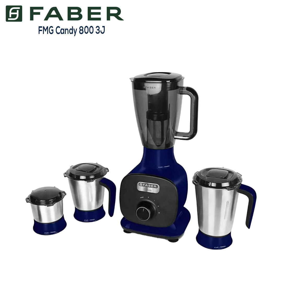 Faber 800 3J+1PC BK Mixer Grinder | AC GHAR