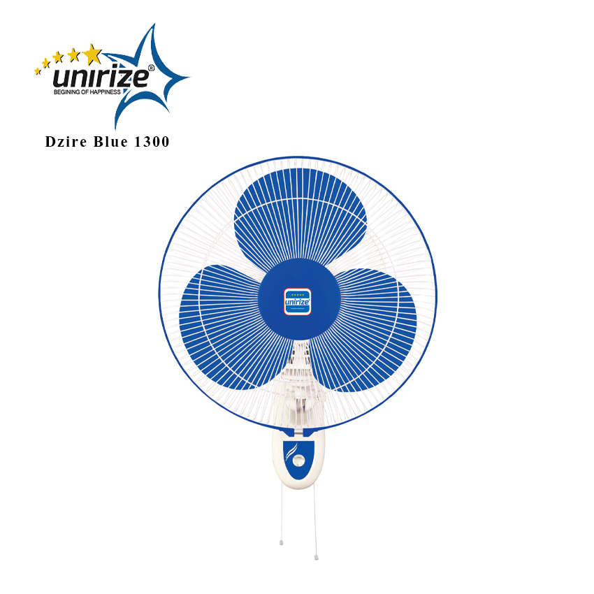Unirize 1300 RPM DZIRE WALL FAN - Dzire Blue 1300 | AC GHAR