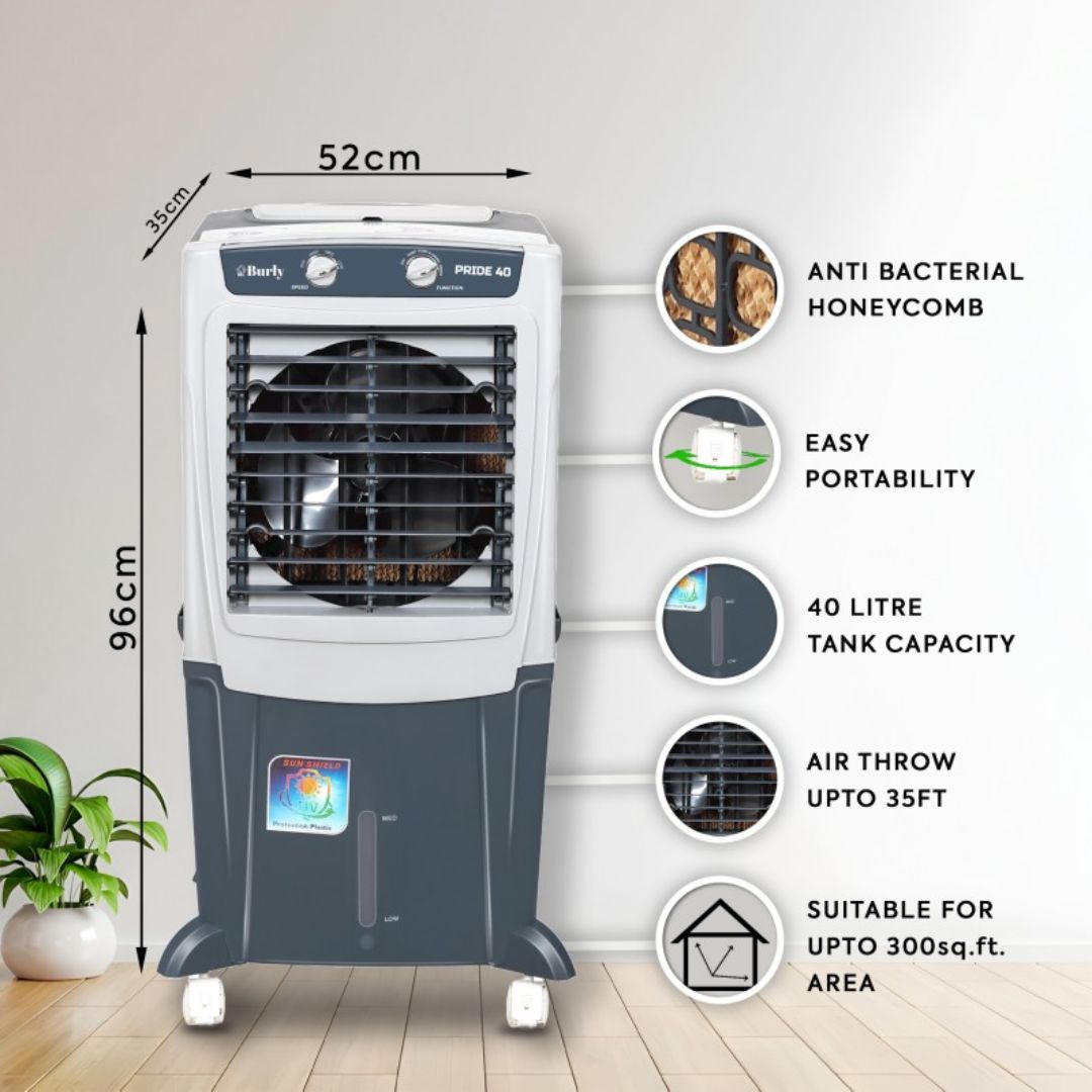 Burly 40 L Pride 40L Personal Air Cooler | AC GHAR