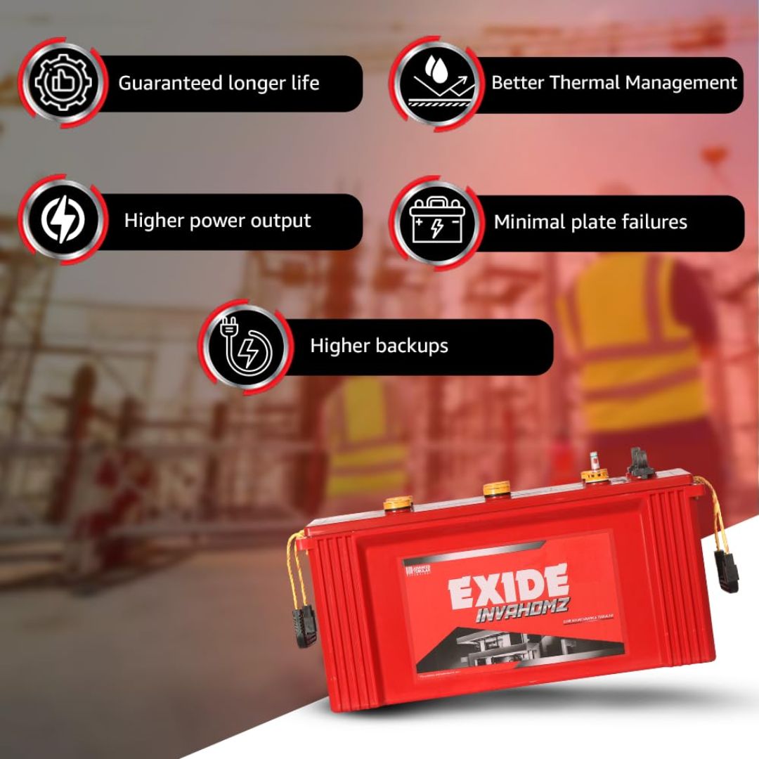Exide 12V-150AH Inverter Tubular Battery - FEGO-1GST1500L | AC GHAR