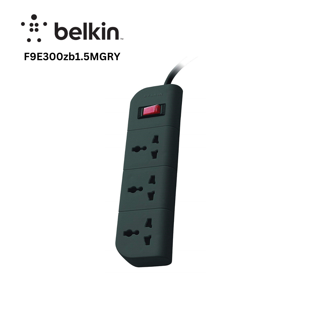 Belkin 3-Socket Surge Protector Universal Multi Plug | AC GHAR