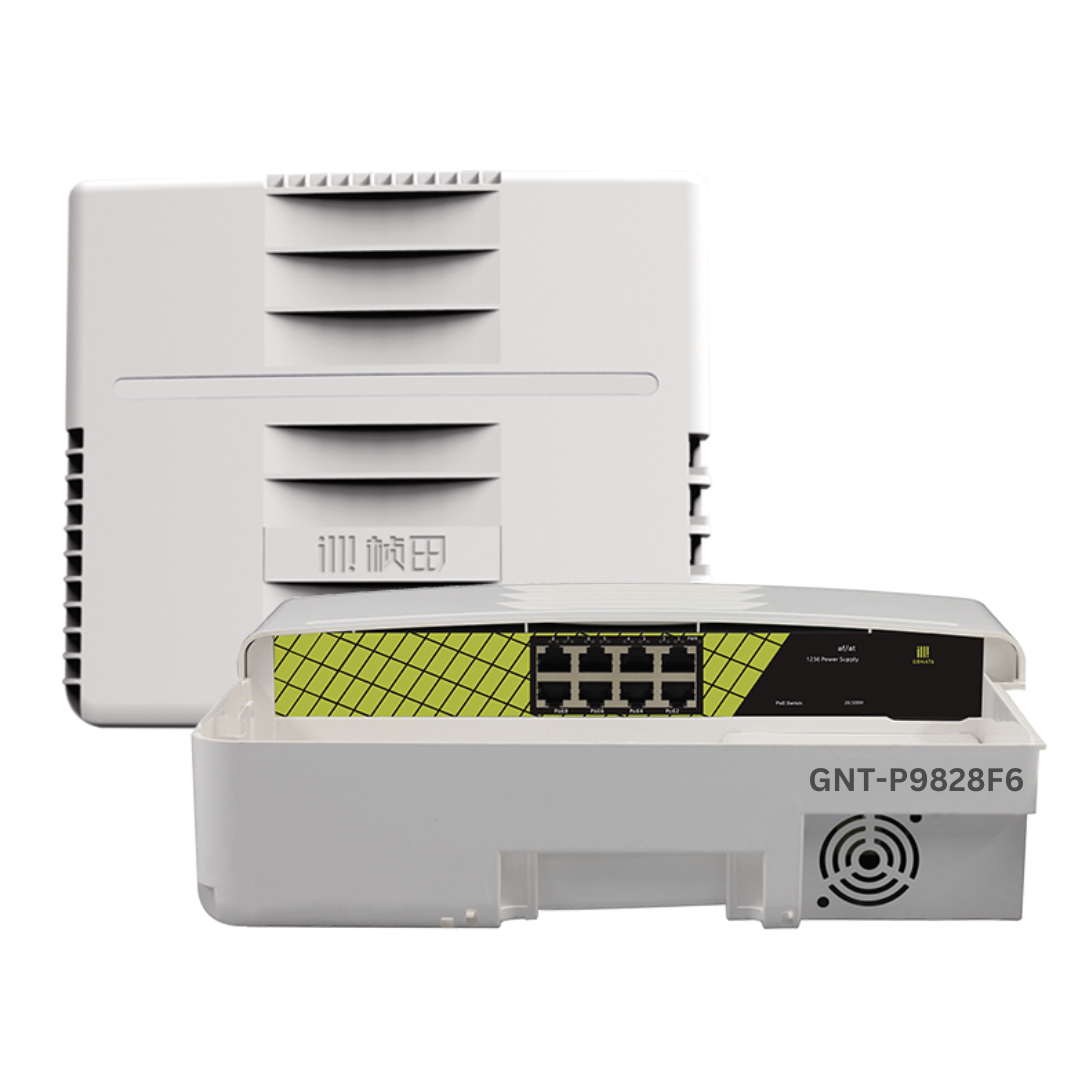 Genata 8+2 Port PoE Switch with Waterproof Junction Box - GNT-P9828F6 ...