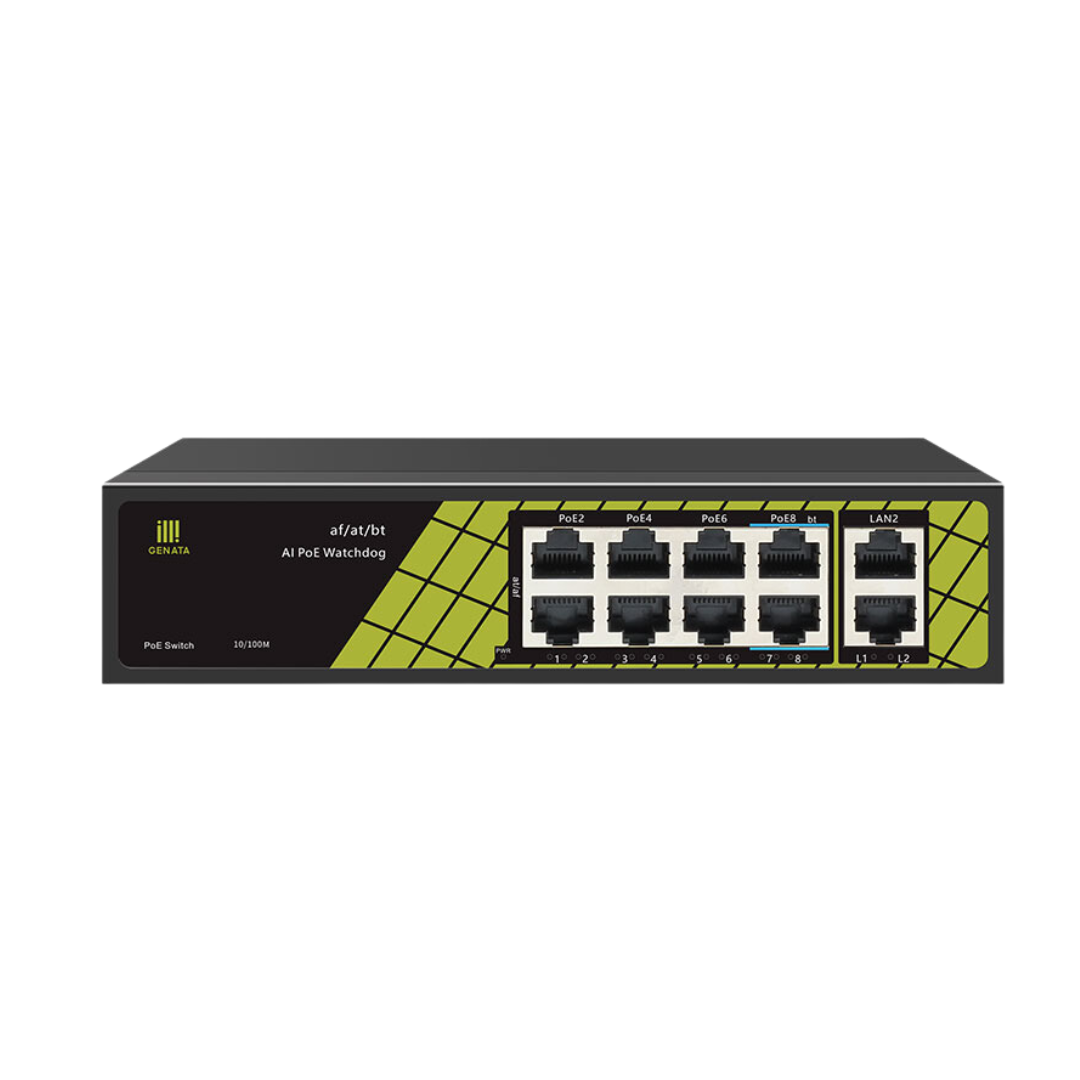 Genata 8+2 Port PoE Switch - GNT-P9828V6 | AC GHAR
