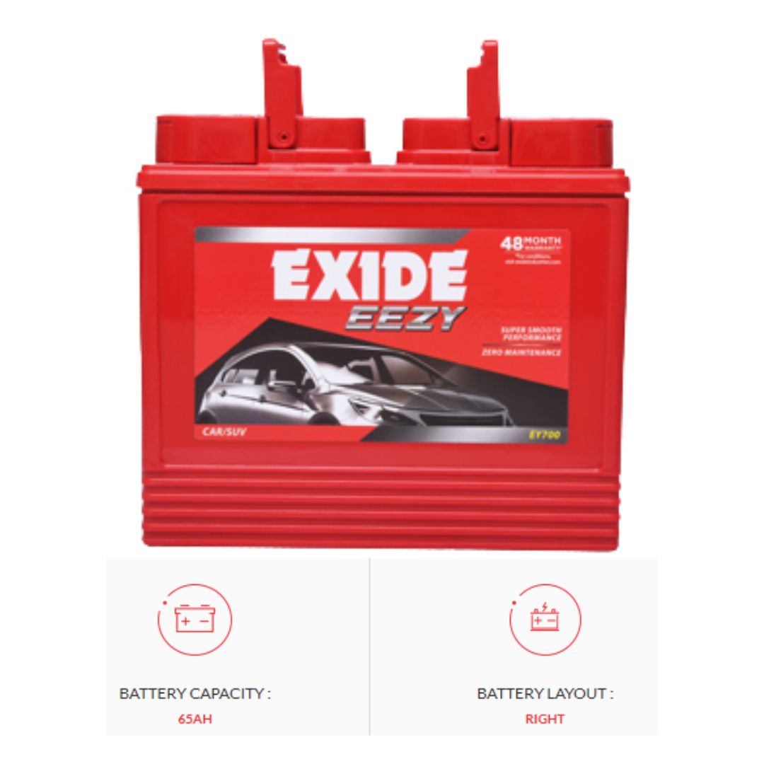 Exide 12V-65AH Automotive Battery - FEYO-EY700LF | AC GHAR