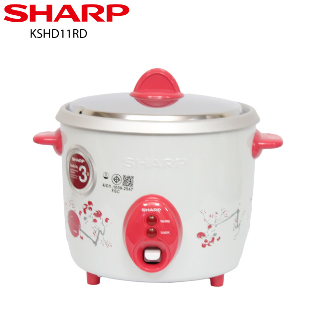 Sharp 1.1 L Electric Rice Cooker - KSHD11RD | AC GHAR