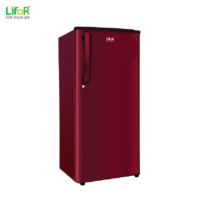 LIFOR 185 Ltr Plain Red Refrigerator | AC GHAR
