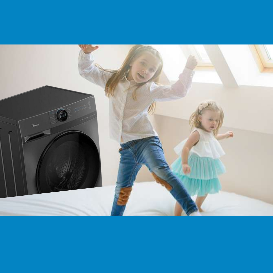 Midea 12 Kg Front Load Washing Machine - MF200W120WB | AC GHAR