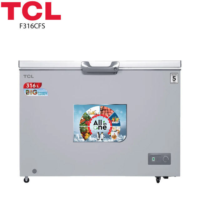 TCL 316 Ltrs Chest Freezer - F316CFS | AC GHAR