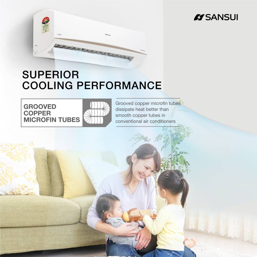 Sansui 1.5 Ton Deluxe Inverter Wall Mount Smart Air Conditioner - WiFi ...
