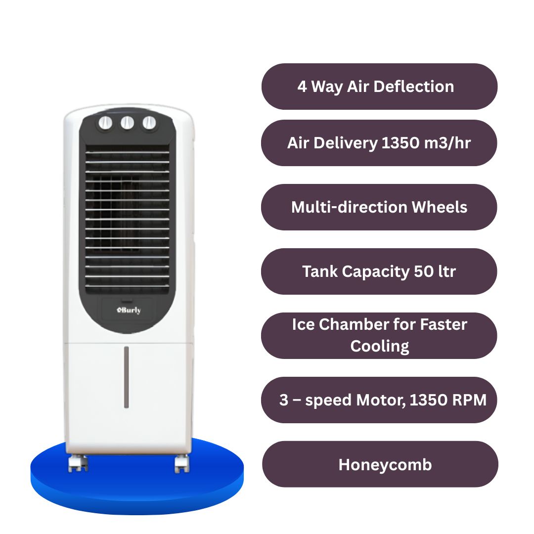 Burly 50 L Amaze 50 Tower Air Cooler | AC GHAR