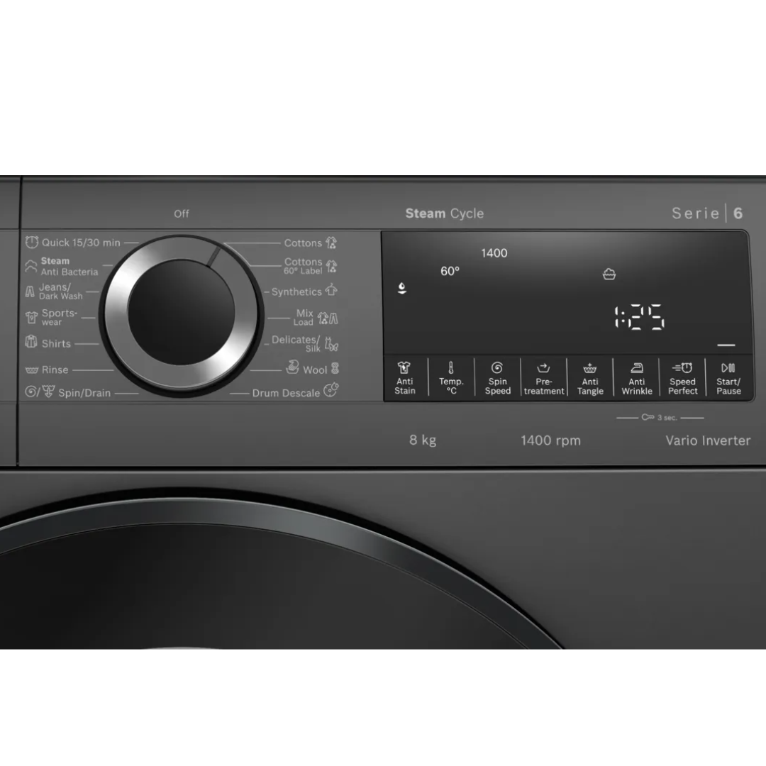 Bosch 8 kg Front-Load Series 4 Washing Machine - WGA1340TIN | AC GHAR