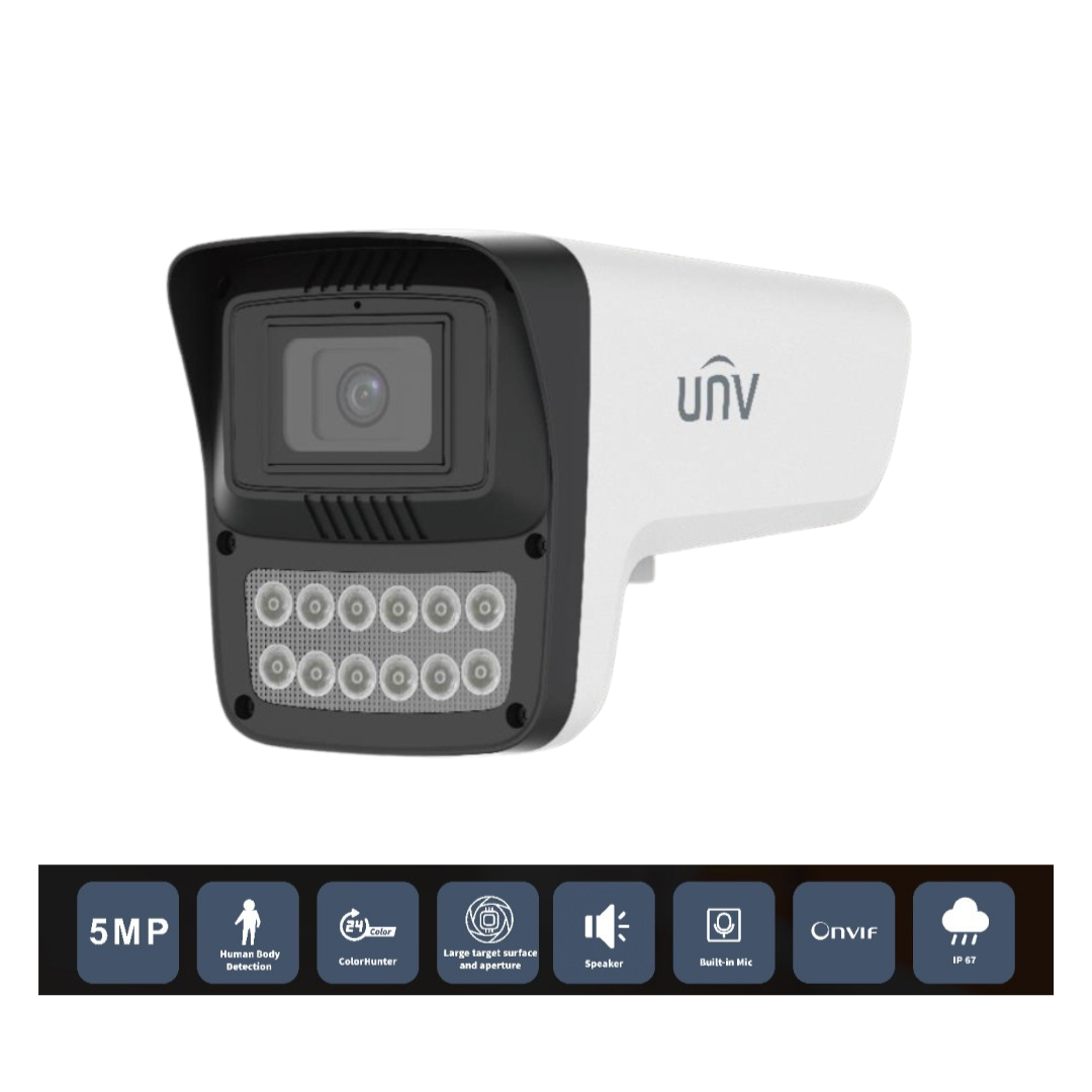 Uniview 5 MP Owl View Bullet IP Camera - IPC225LE-AF40C-WP | AC GHAR